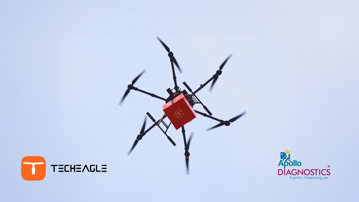 Apollo Hospitals & TECHEAGLE Unveil India’s First 10-Minute Diagnostic Drone Delivery(D3) at ...